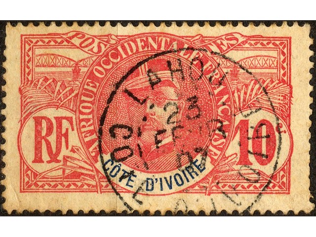 kt914n,  1906. RFCoteD`Ivoire Mi25(-o-)1/15