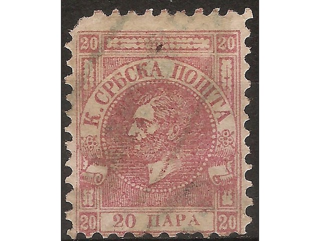 1868 - Knez Mihajlo 20 para z.9 1/2