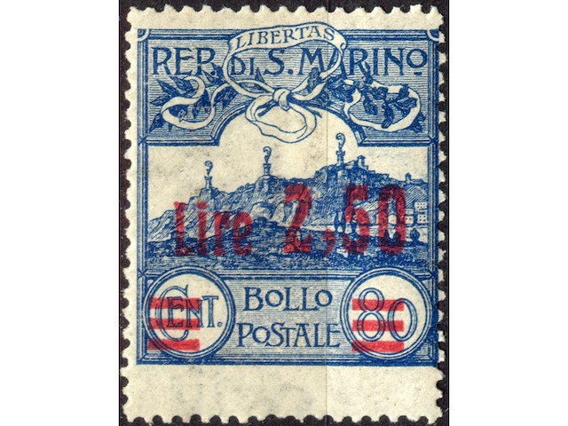 kt882h,  1. jul.1926. RepDiSMarino  Mi124  *1/4