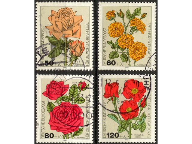 kt868a,  14. okt.1982. DeutscheBP  Mi1150-53(-o-)4/4