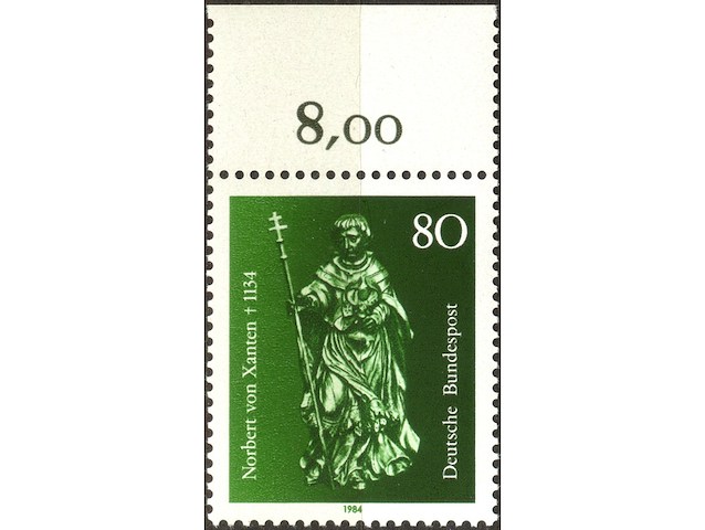 kt847o,  8. maj.1984. DeutscheBP Mi1212 ** 1/1