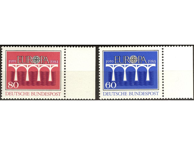 kt847m,  8. maj.1984. DeutscheBP Mi1210-1 ** 2/2