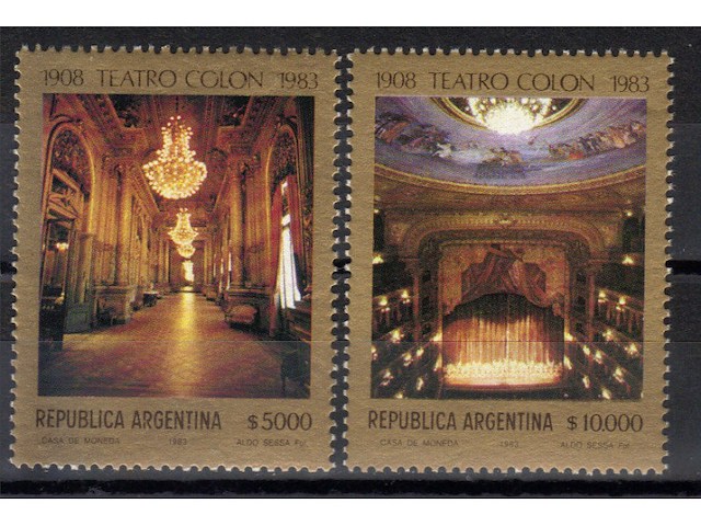 Argentina,Pozorište `Colon` 1983.,čisto