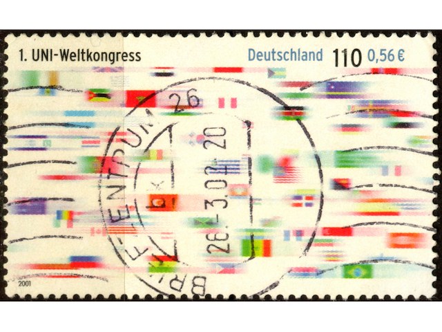 kt813o, 5. sept.2001. Deutschland Mi2215(-o-)1/1