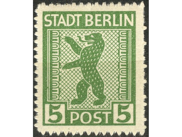 kt807m  3. aug.1945.  Stadt Berlin  Mi1A ** 1/7