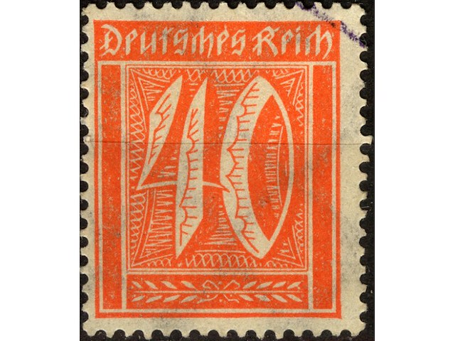 kt768d1,   aug.1921.  DReich  Mi163 -o- 1/19