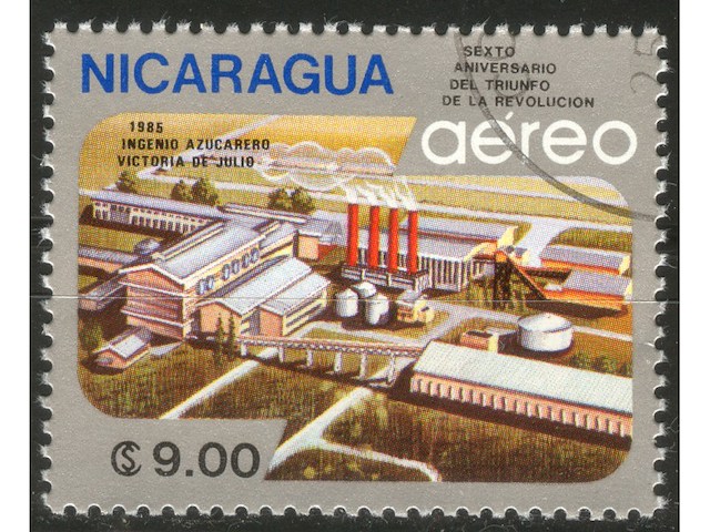 kt706a,  19. jul.1985. Nicaragua  Mi2597(-o-)1/2