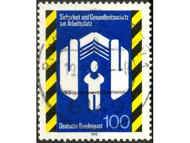 kt704j,  14. jan.1993. DeutscheBP  Mi1649(-o-)1/1