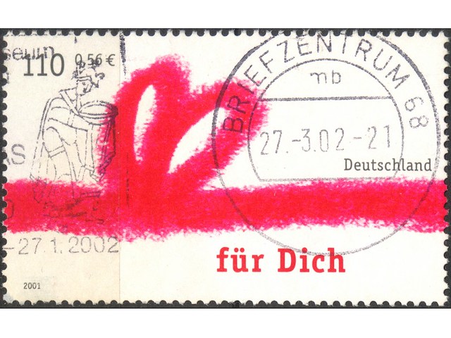 kt647c,  11. okt.2001. DeutscheBP Mi2223 (-o-)1/1