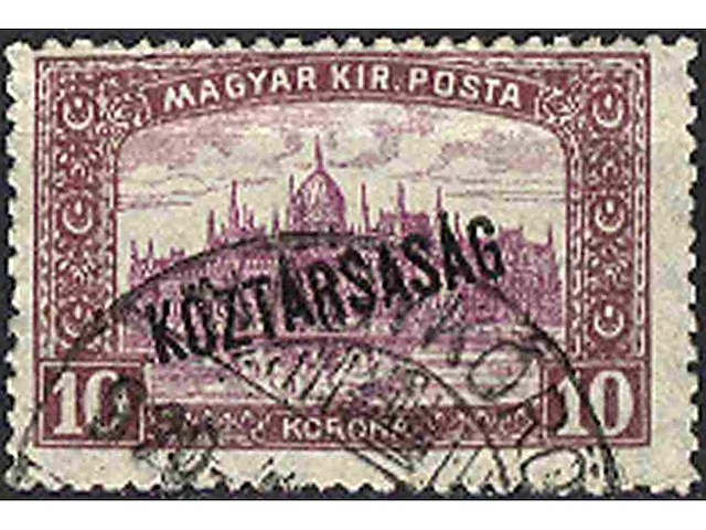 kt268,  1918. MagyarKirP Mi235(-o-)F  1/13