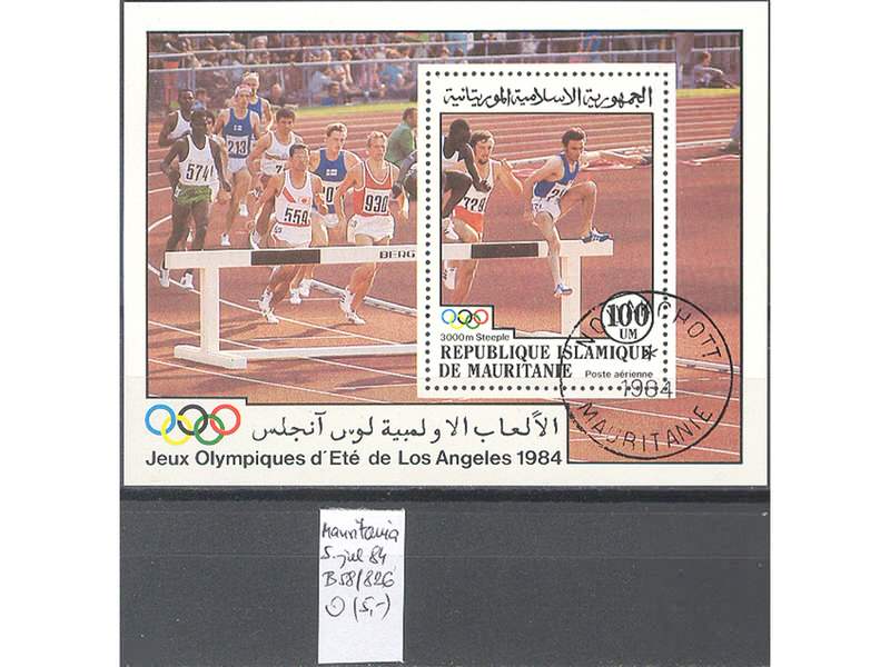 kt801, 5.jul.1984. Mauritania MiBl58(826)-o-