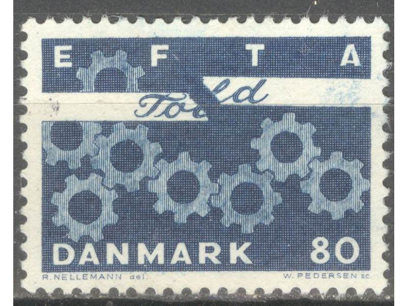 kt382j, 2. mart.1967. Danmark Mi450y(-o-)  1/1