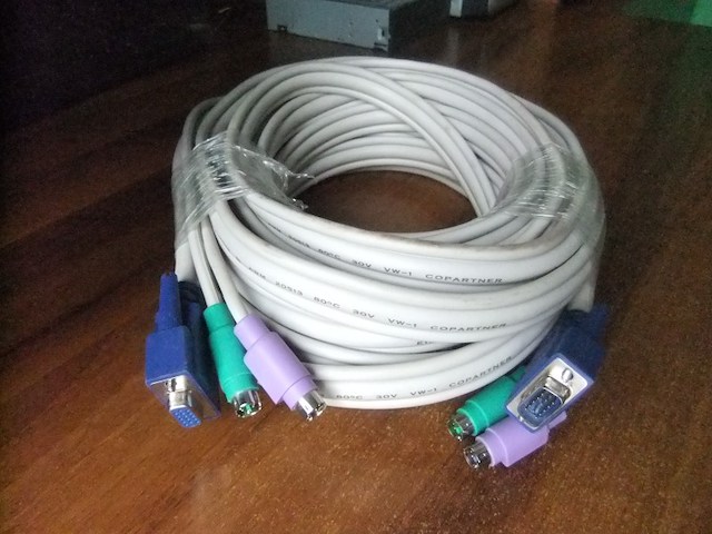 KVM Switch kabal 10m duzine KVALITETAN!