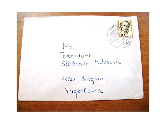 Koverat Slobodanu Milosevicu