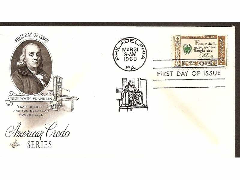 USA, 1960, Benjamin Franklin, FDC