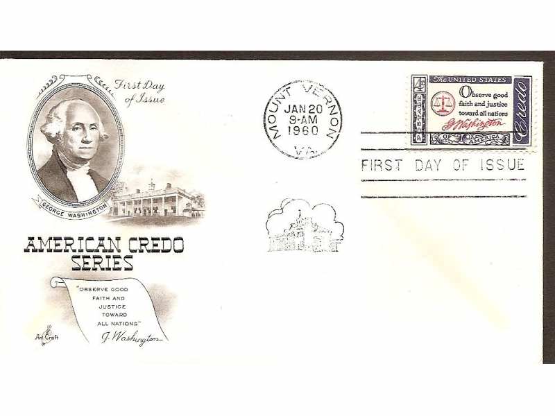 USA, 1960, George Washington, FDC