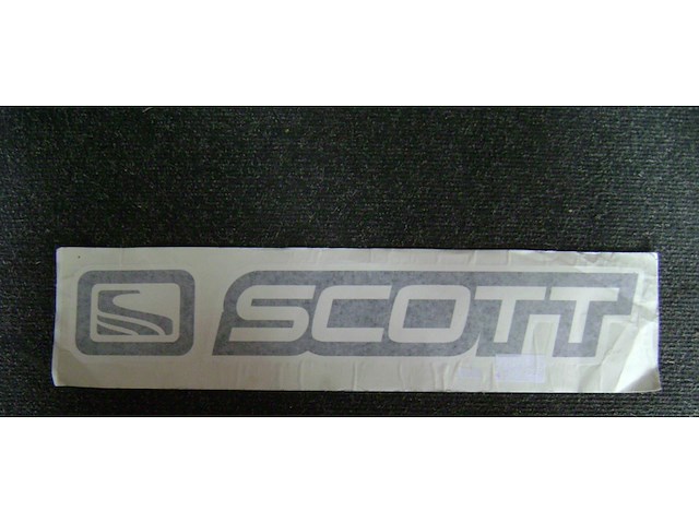 Nalepnica SCOTT original 450x76mm crno-bela
