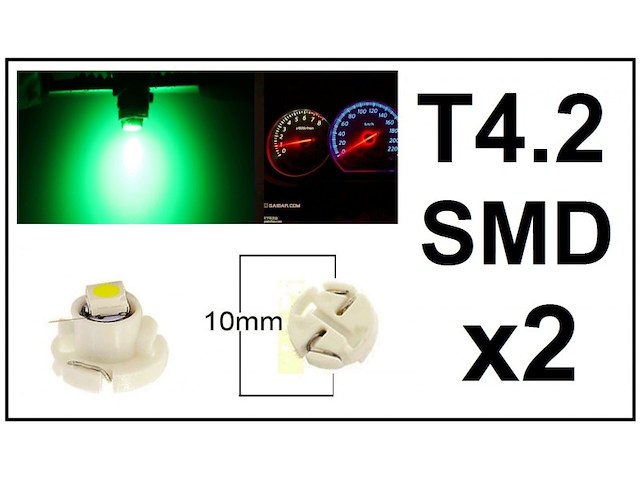 LED Sijalica - T4.2 za instrument tablu - 2 komada