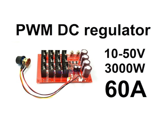 Regulator DC motora - PWM - 60A - HHO