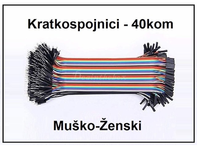 ARDUINO kratkospojnici - musko-zenski, 40 komada