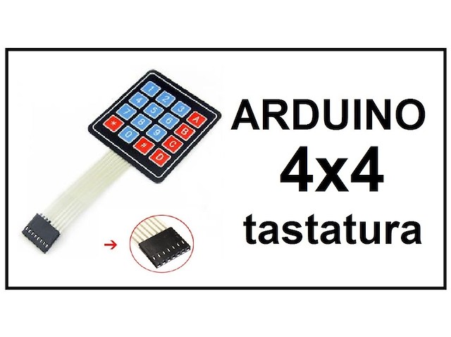 ARDUINO tastatura 4x4 brojevna