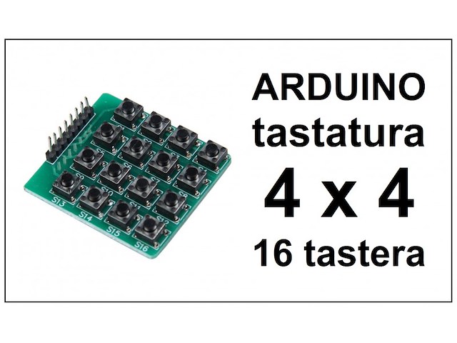 ARDUINO tastatura - Matrix keyboard - 16 tastera