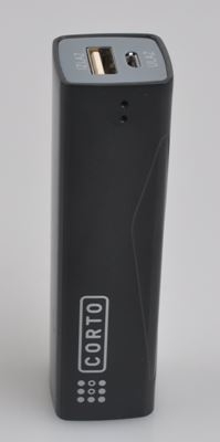 Baterija POWER BANK CORTO 2600mAh - Black