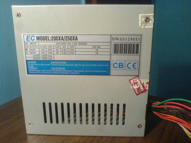 EC 200XA napajanje od 200 W za PC