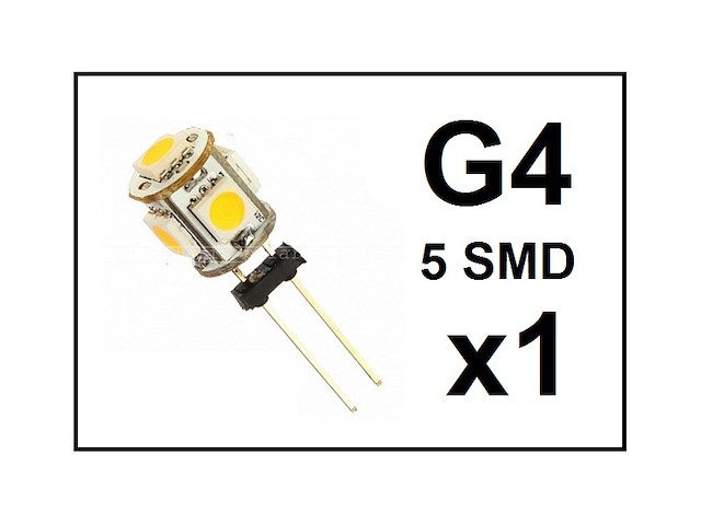 LED Sijalica - G4 - 5 SMD - 1 komad