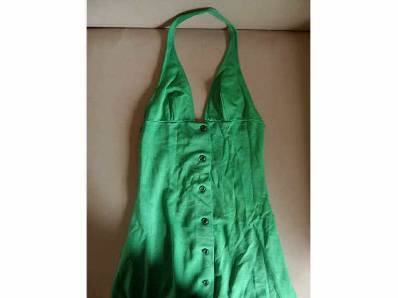 Vintage italijanska zelena haljina na kopcanje
