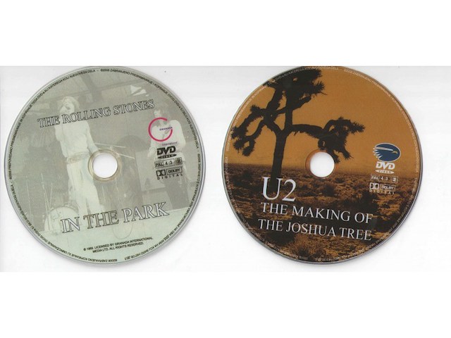 DVD kolekcija: U2 i The Rolling Stones