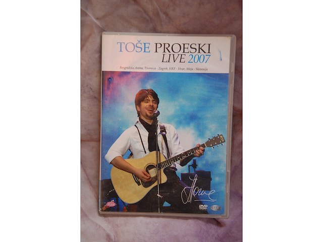 Tose Proeski - live 2007 - 2 dvd