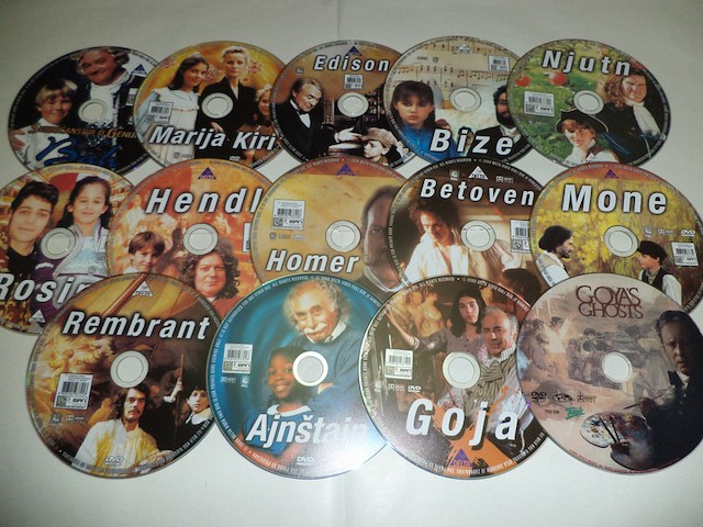DVD kolekcija - Svedočanstva o genijima - NOVO!