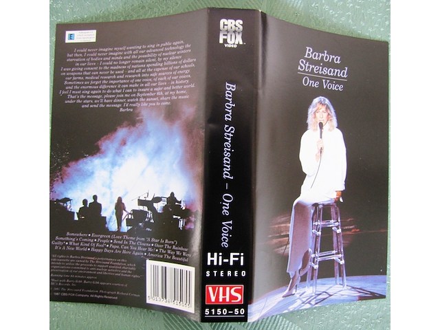 Barbra Streisand - One Voice  VHS