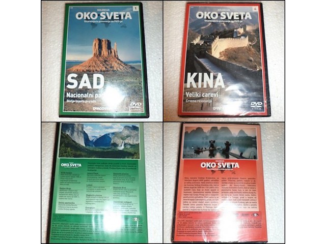 Kolekcija OKO SVETA - 2 DVD izdanja - NOVO!