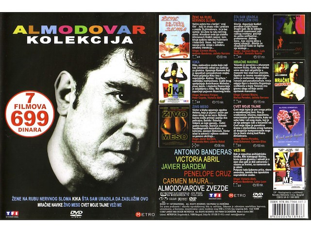 Almodovar - Kolekcija 7 filmova 4 DVD