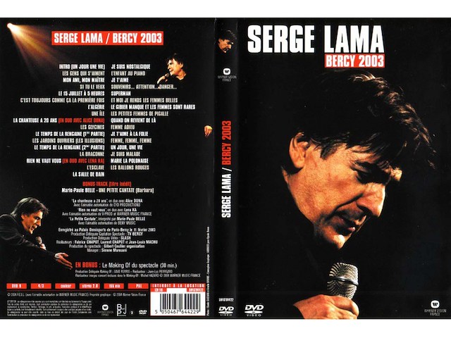 Serge Lama - Bercy 2003 DVD VIDEO