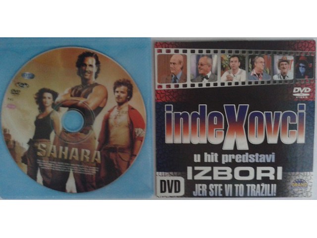 DVD film SAHARA i DVD INDEXOVCI  - Izbori