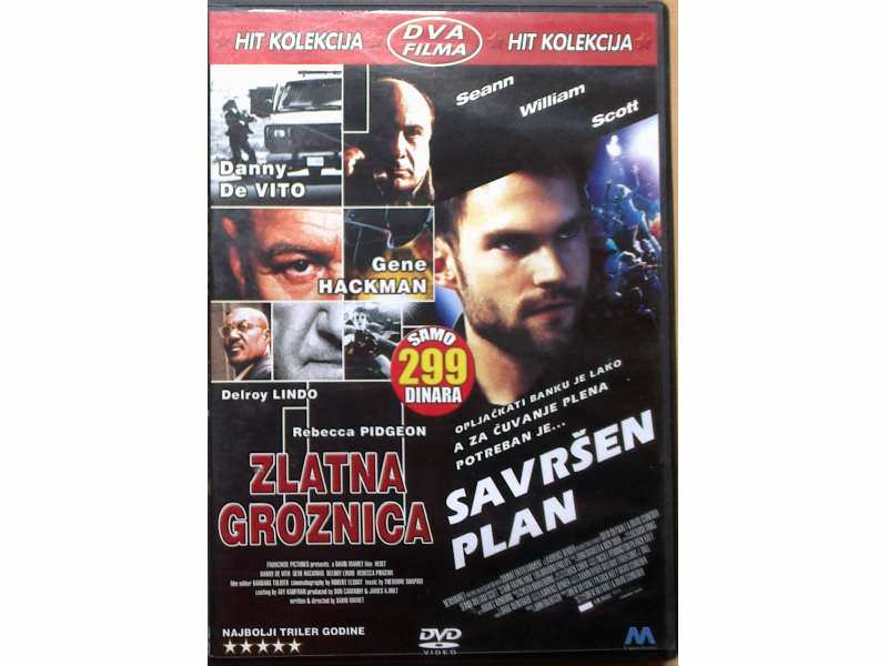 DVD filmovi  `ZLATNA GROZNICA` i `SAVRSEN PLAN`