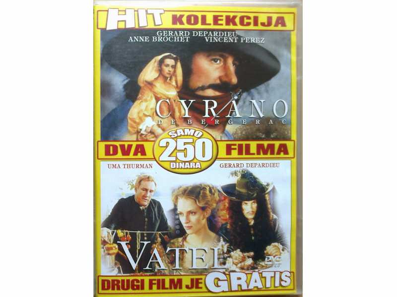 DVD filmovi `CYRANO DE BERGERAC ` i `VATEL`