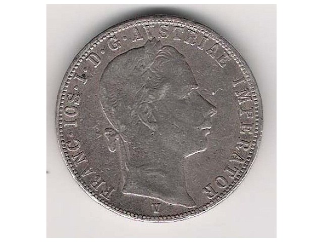 AUSTROUGARSKA / AUSTRIJA - 1 FLORIN 1858V