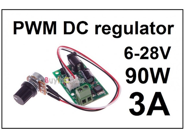 Regulator DC motora - PWM - 3A