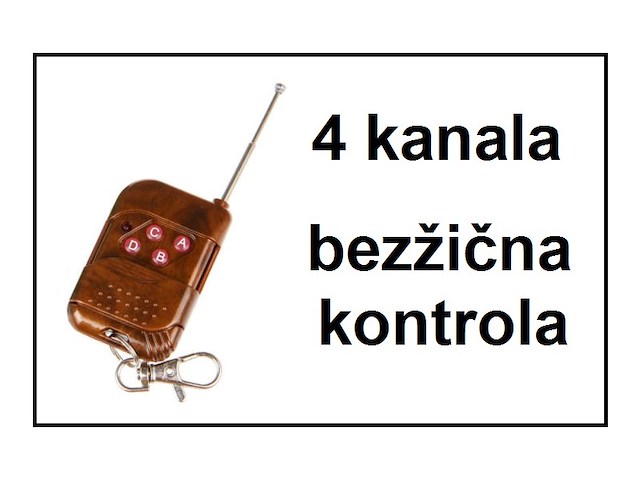 Daljinski upravljac sa 4 kanala - bezicna kontrola