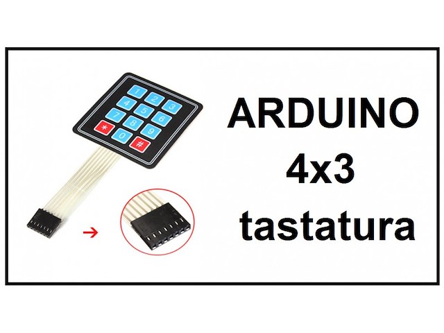 ARDUINO tastatura 4x3 brojevna