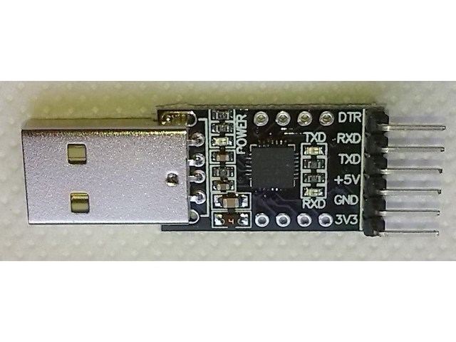 ♦ Adapter USB - RS232 za mikrokontrolere, CP2102 ♦