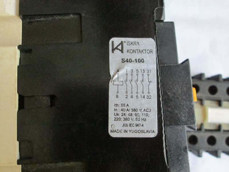 Kontaktor S40-100 Iskra 24VAC