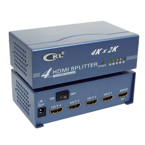 HDMI spliter CKL HD-9442 1-IN/4-OUT, 4K resolution, Fully HDMI 1.4 Compliant up to 1080p Full HDTV, support HDCP