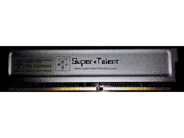 Super Talent PC3200 256MB DDR 400 MHz