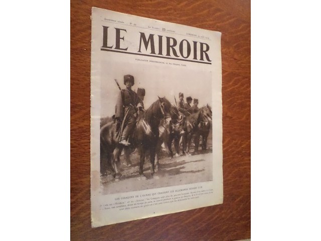 le miroir 23.8.1914g  Srbija u ratu