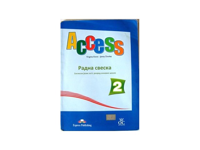 Access 2 Engleski jezik za 6. osn škole -  RADNA SVESKA